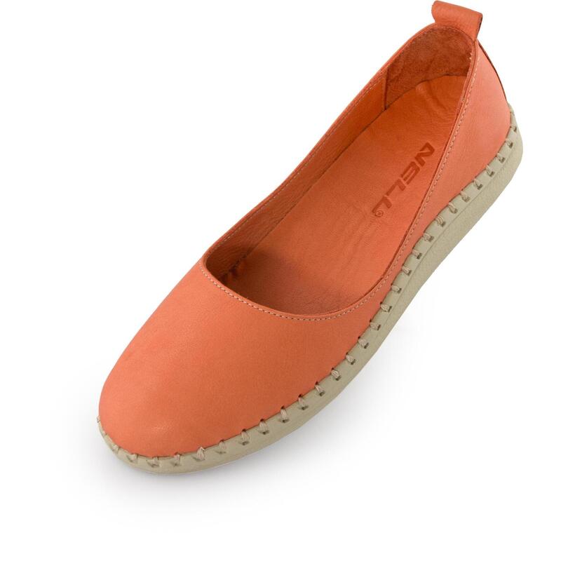 Ballerines femme cuir NELL Pumpkin orange 41 ENELL | Decathlon