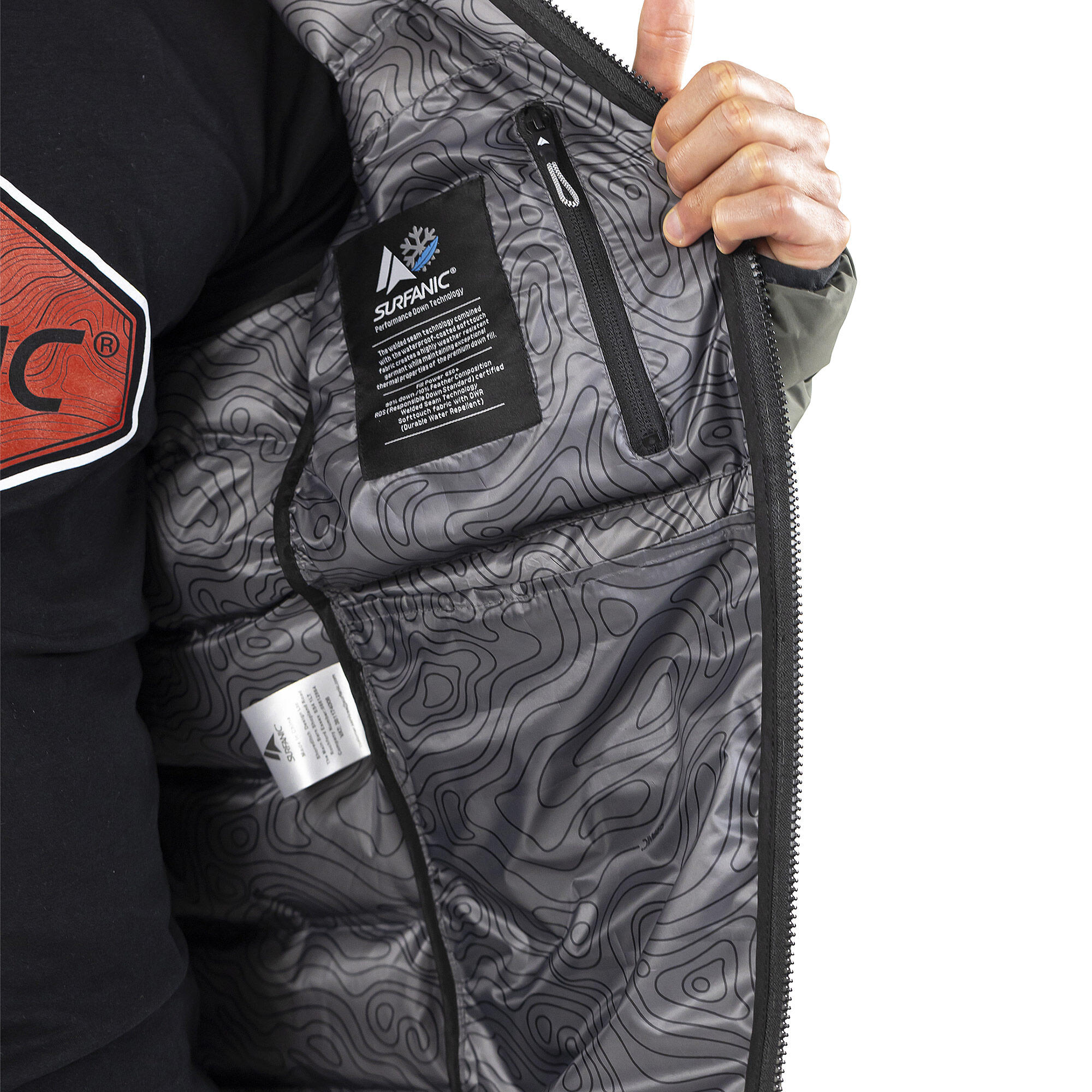 Cumulus Mens Hypa Down Jacket Dark Khaki | Decathlon
