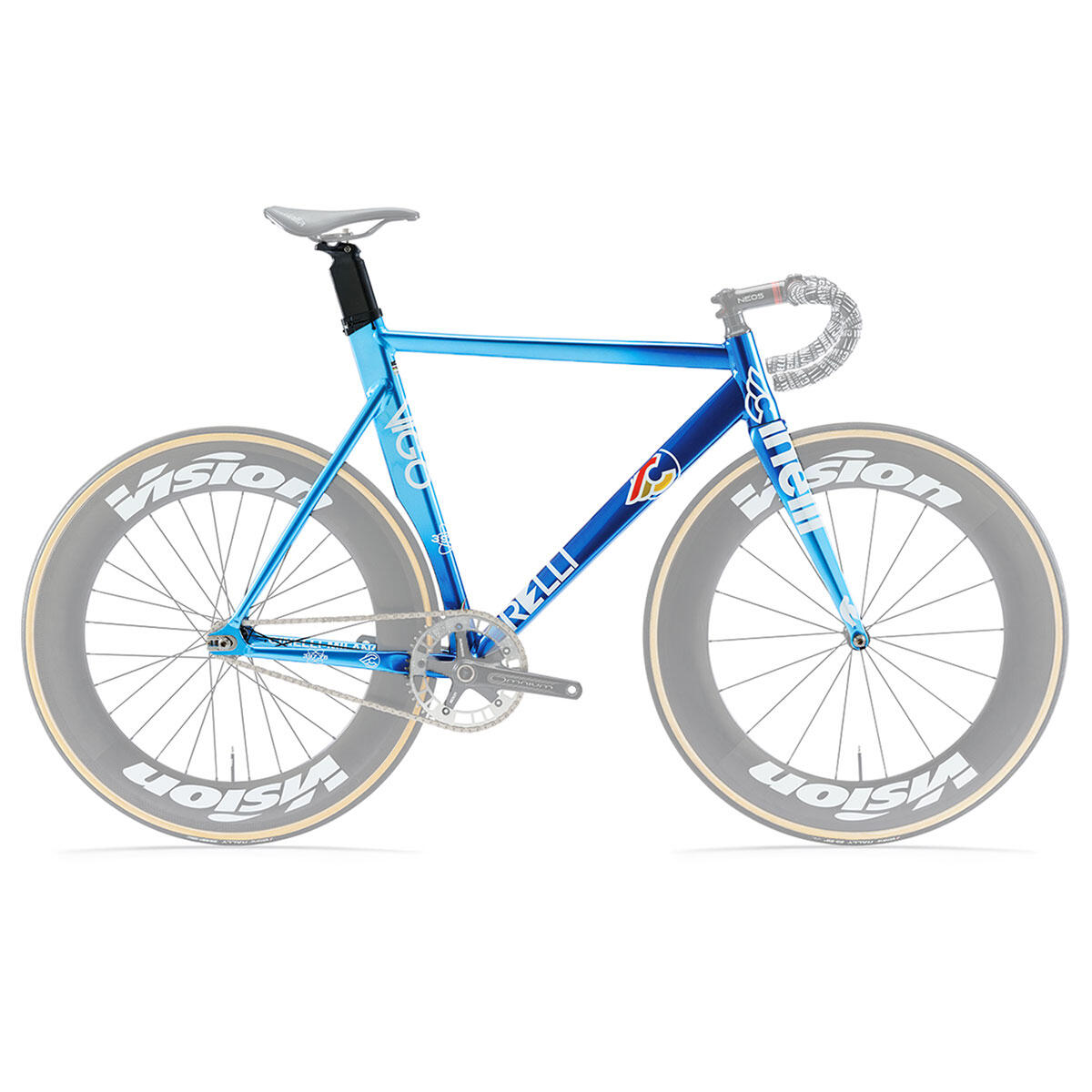 Cinelli Vigorelli Alloy Blue Track Frame - Columbus Airplane | Decathlon