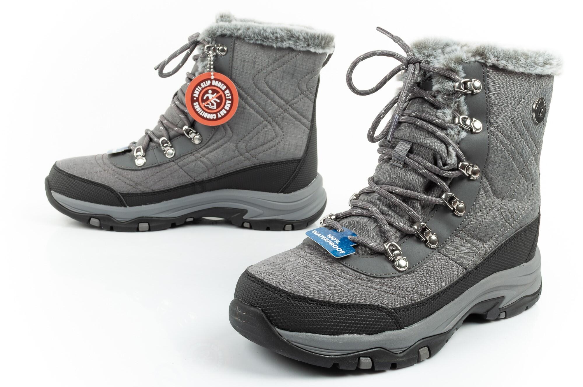 Scarponi da neve da donna Skechers Trego-Cold imbottiti e impermeabili ...
