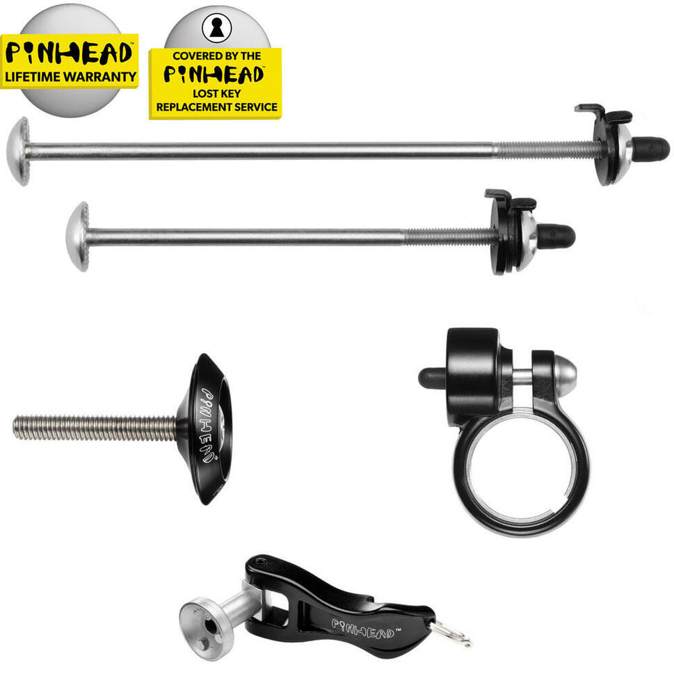 Pinhead Quick Release 4‑Pack — Wheels, Seatpost & Headset Locks | Decathlon