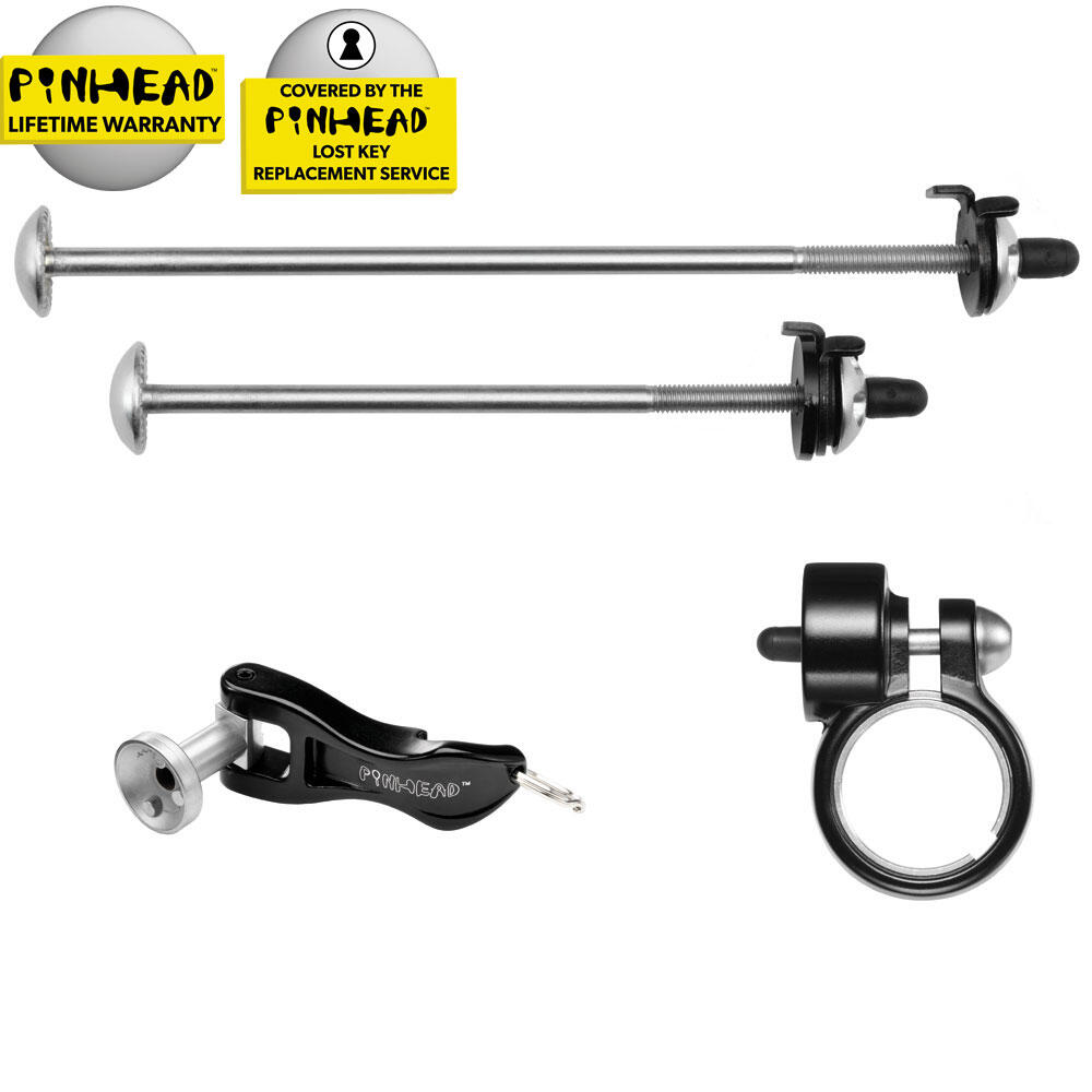 Pinhead Quick Release 3‑Pack — Wheel & Seatpost Lock Set | Decathlon