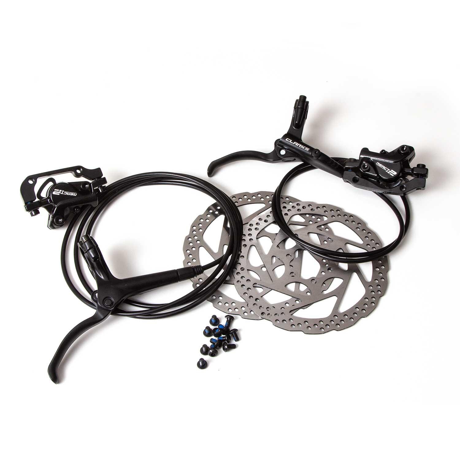 Clarks CRS C4 4-Piston Hydraulic Brake Set 180/160mm | Decathlon