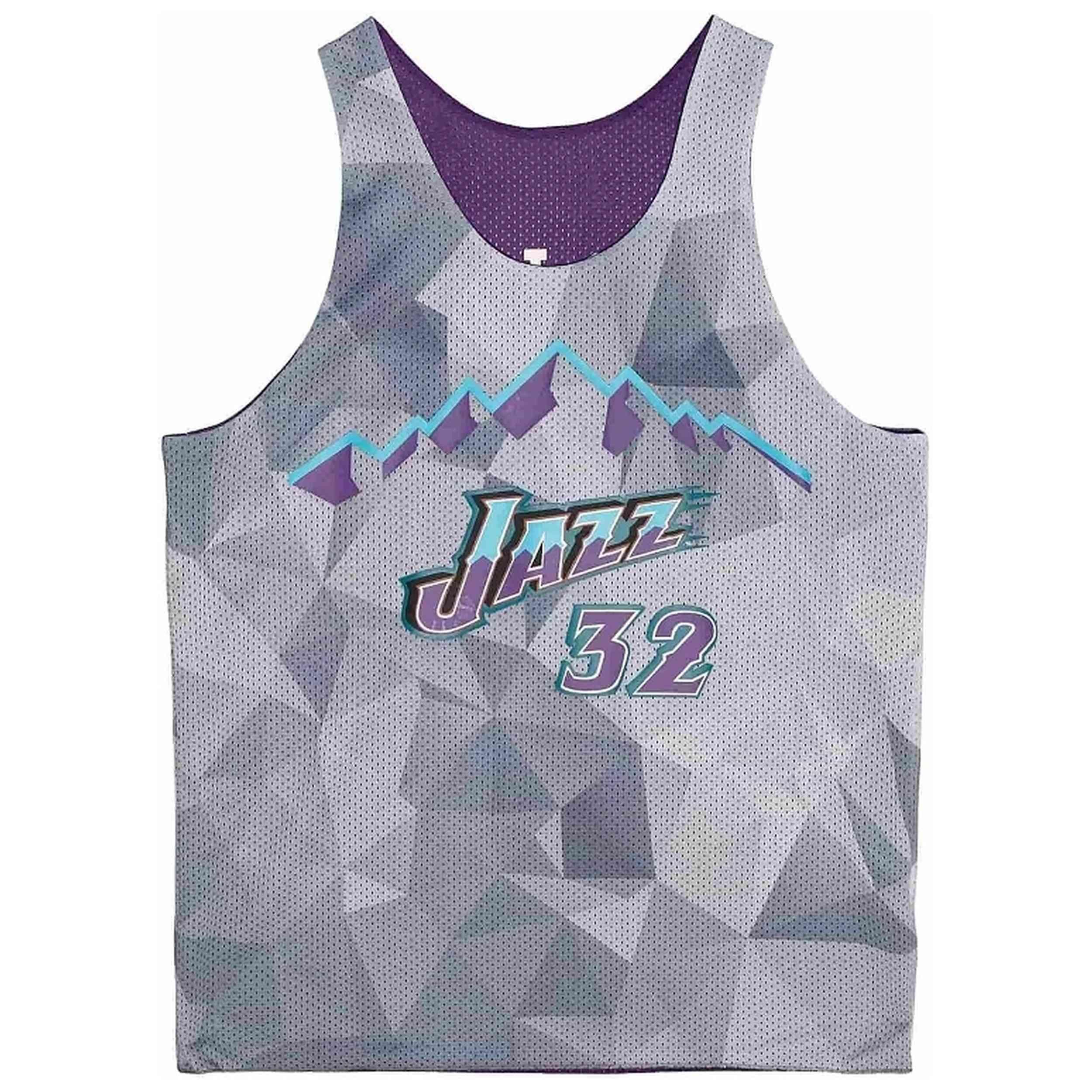Maillot de basket Mitchell & ness modèle TMTK3208-UJAYYKMAPURP pour ...