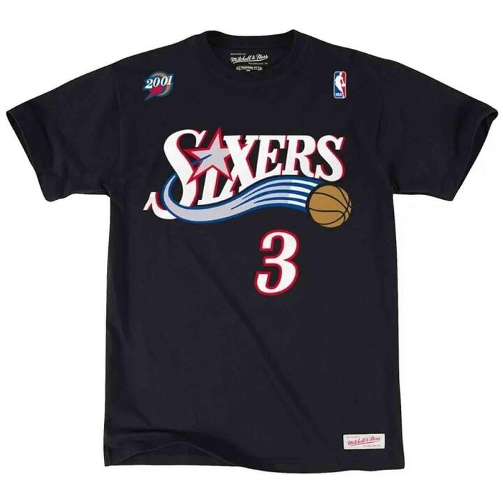 T-shirt Mitchell & ness modèle BMTRINTL1074-P76IBLCK pour homme ...