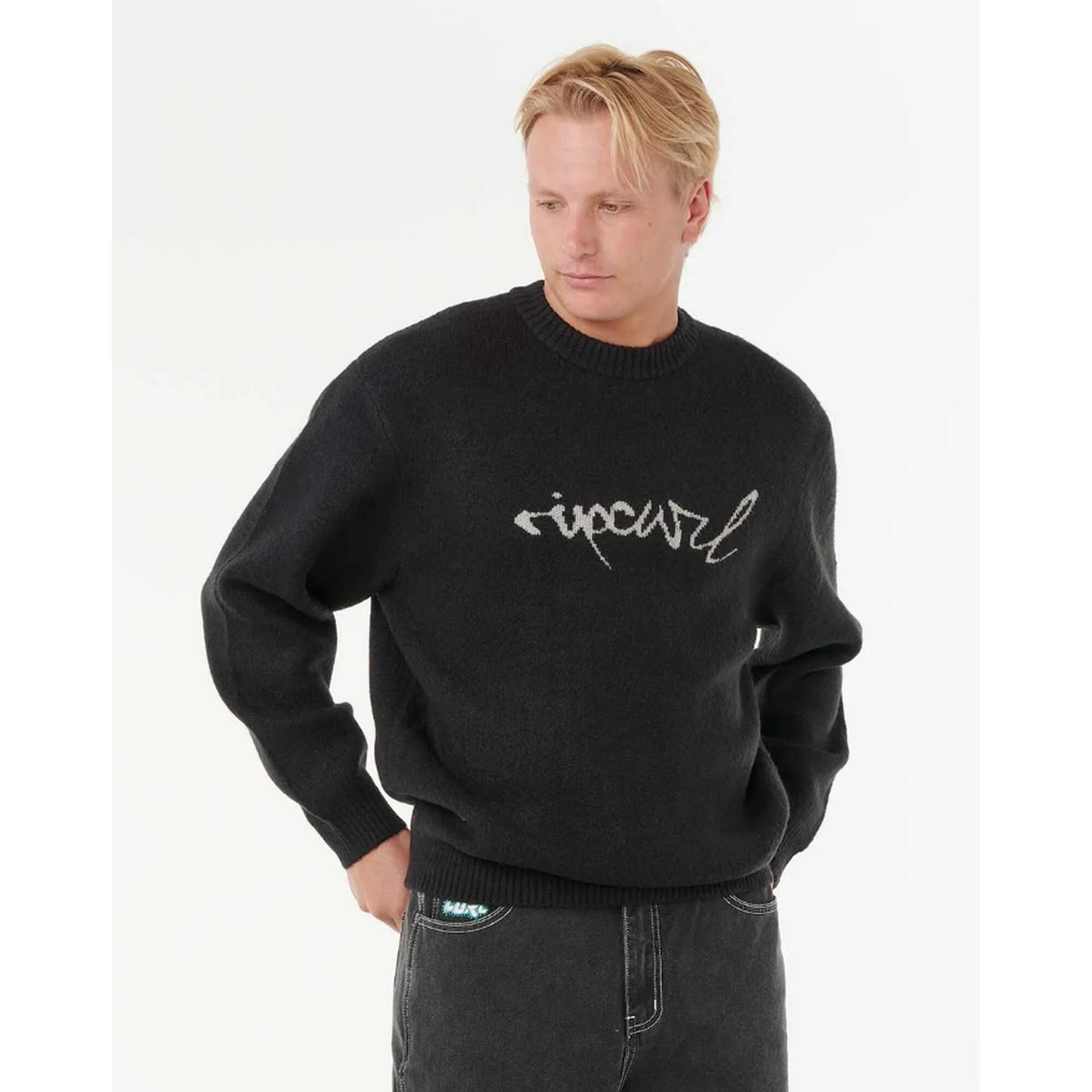 Pull Homme Rip Curl "MEDINA SCRIPT CREW" L Noir RIP CURL | Decathlon