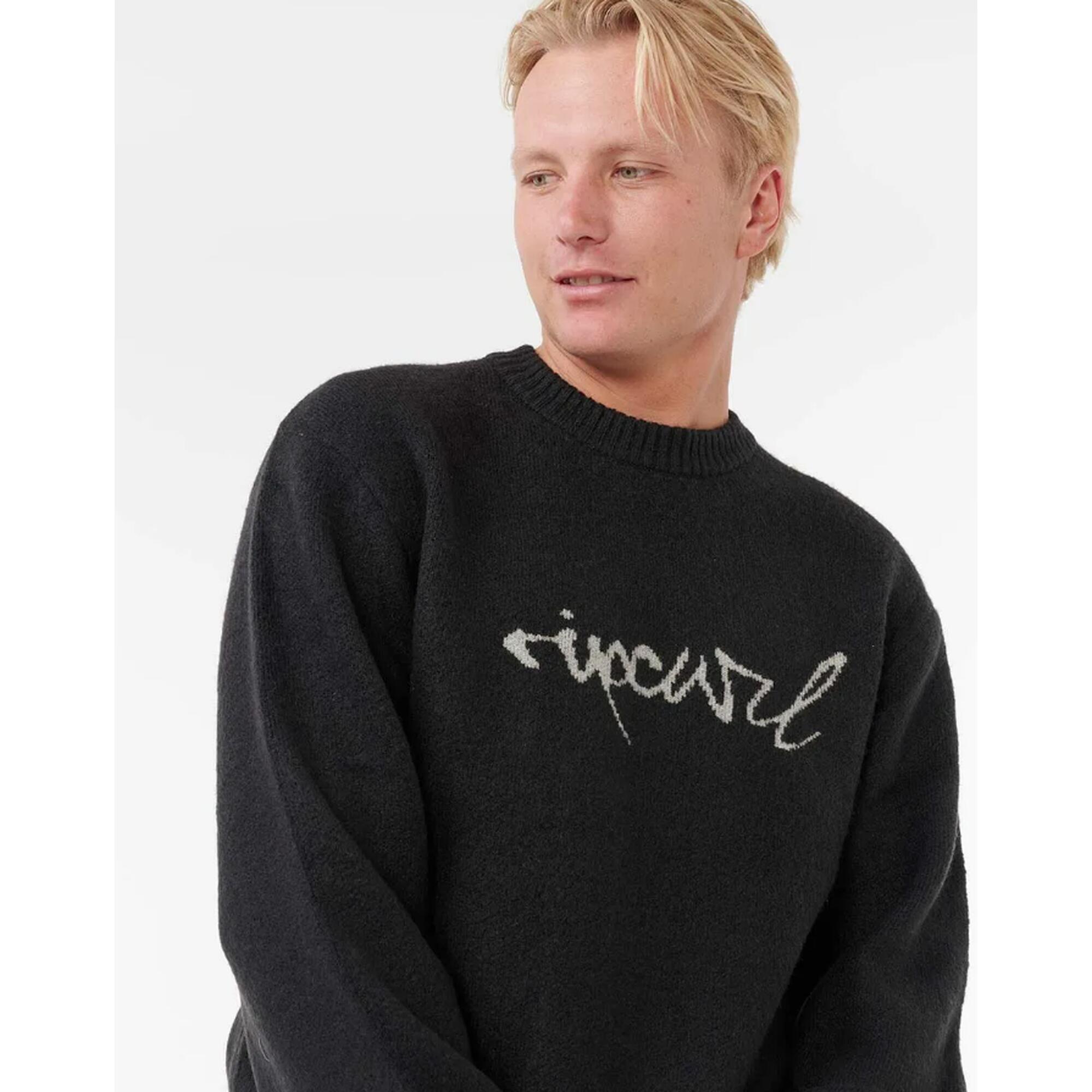 Pull Homme Rip Curl "MEDINA SCRIPT CREW" L Noir RIP CURL | Decathlon