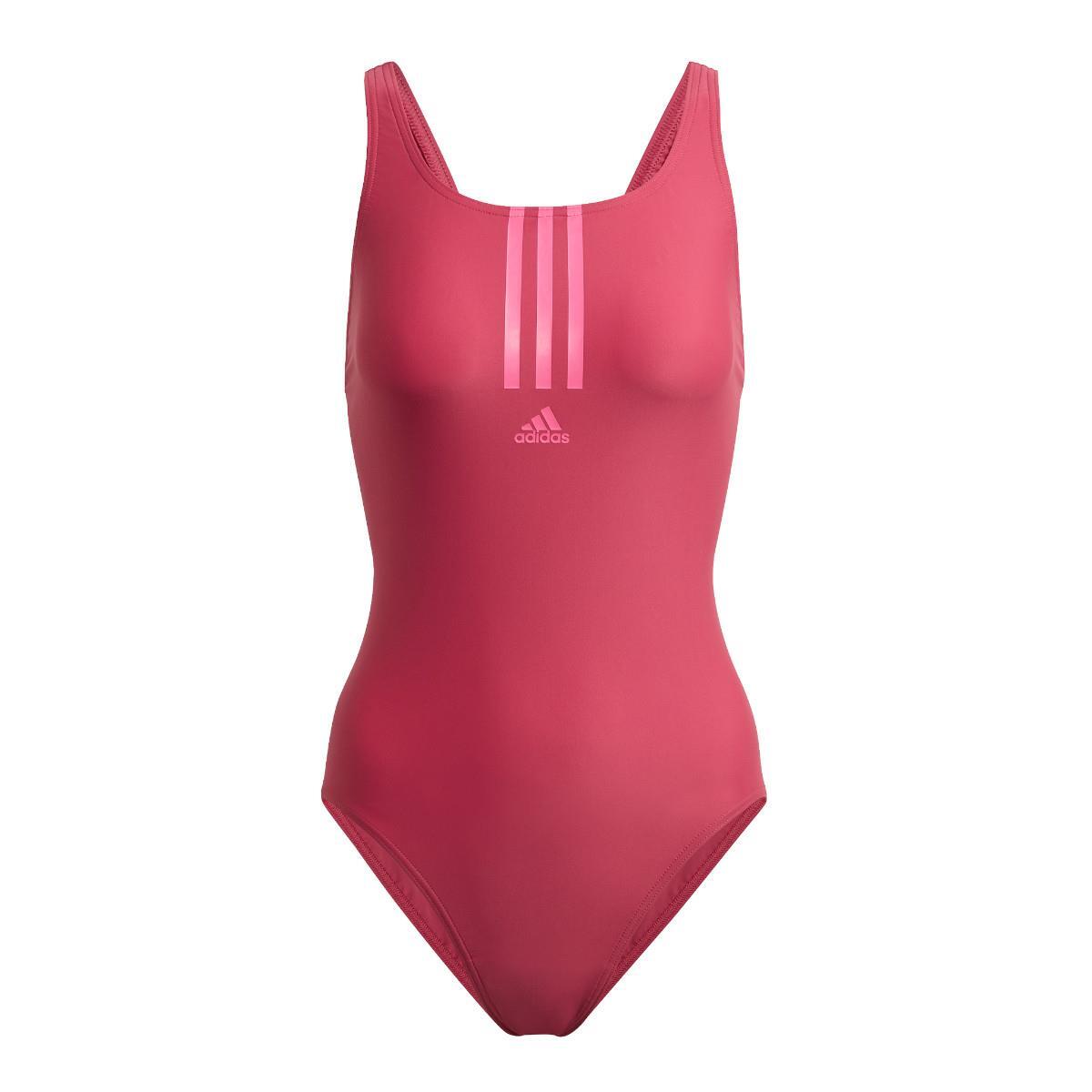 adidas SH3.RO Mid Badeanzug 3-Streifen - Rosa | Decathlon