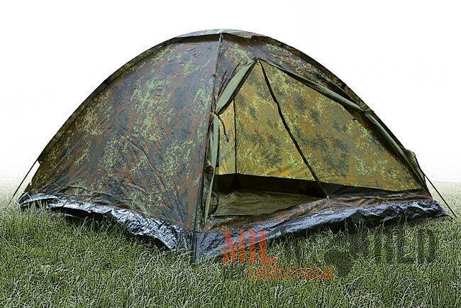 Mil-Tec Three Men Tent Iglu Standard Flecktarn | Decathlon