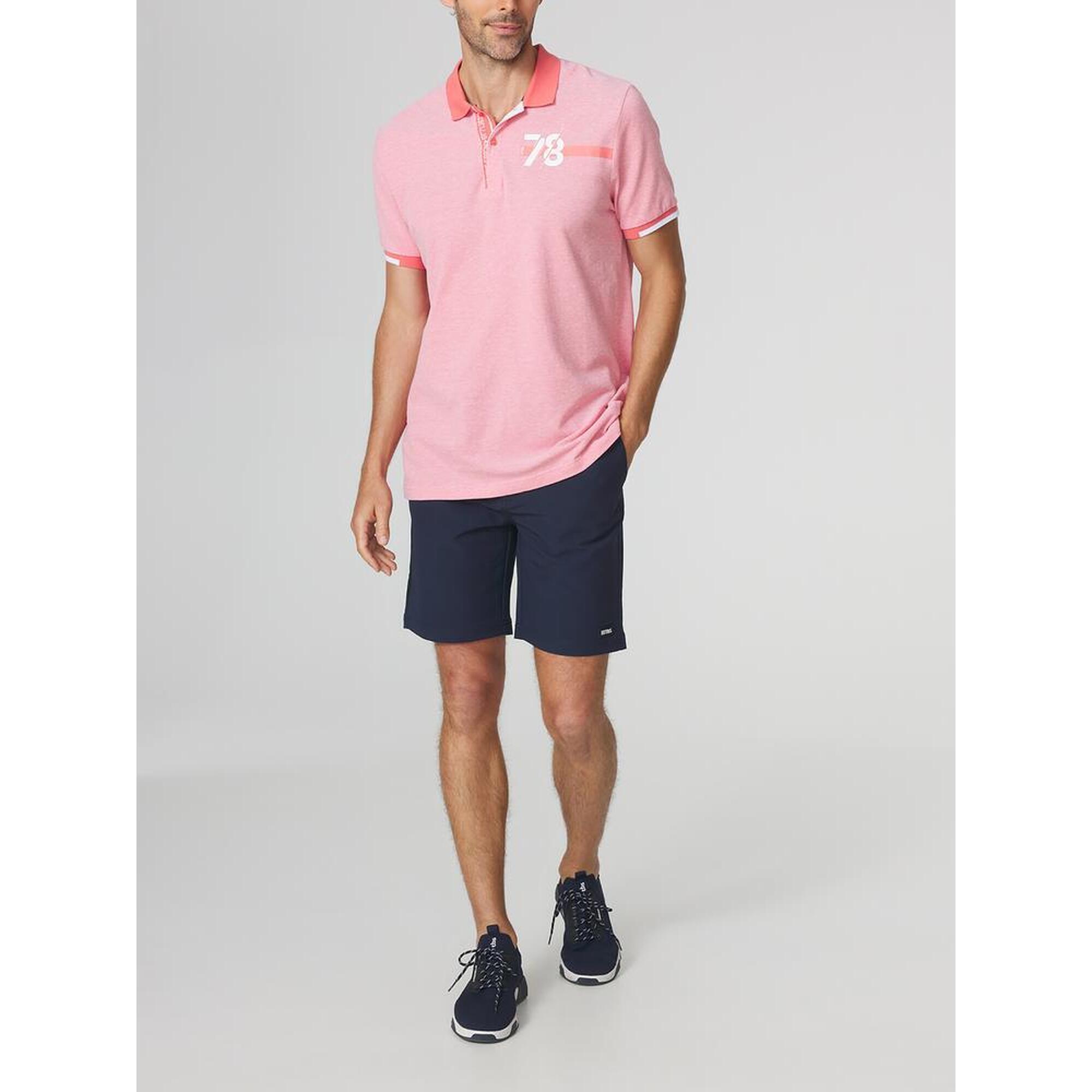 Polo homme JERODPOL manches courtes Rose/rouge 100% coton TBS | Decathlon