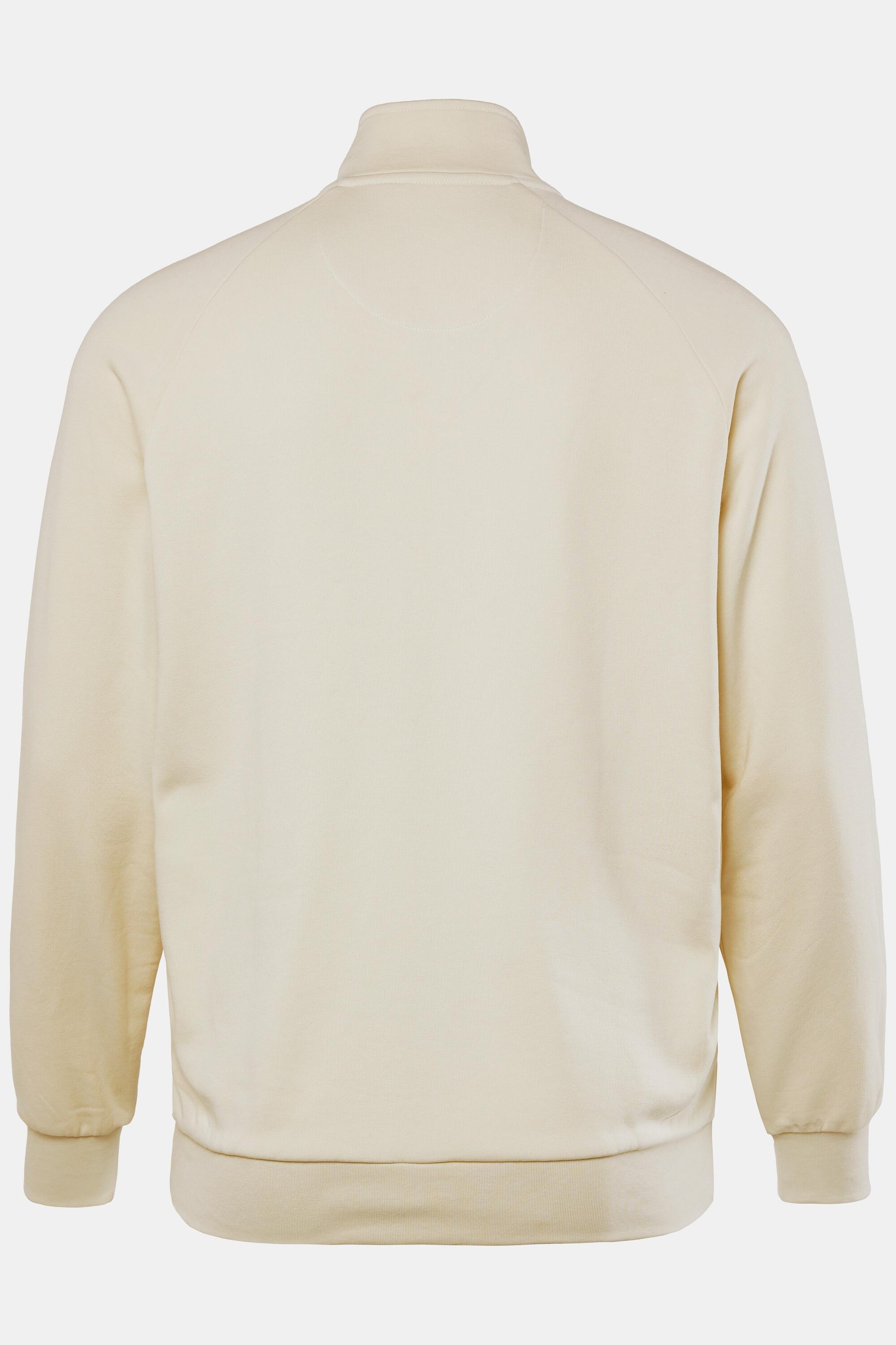 Men's Fleece Jacket JAY-PI with Stand Collar White Oversize up to XL ...