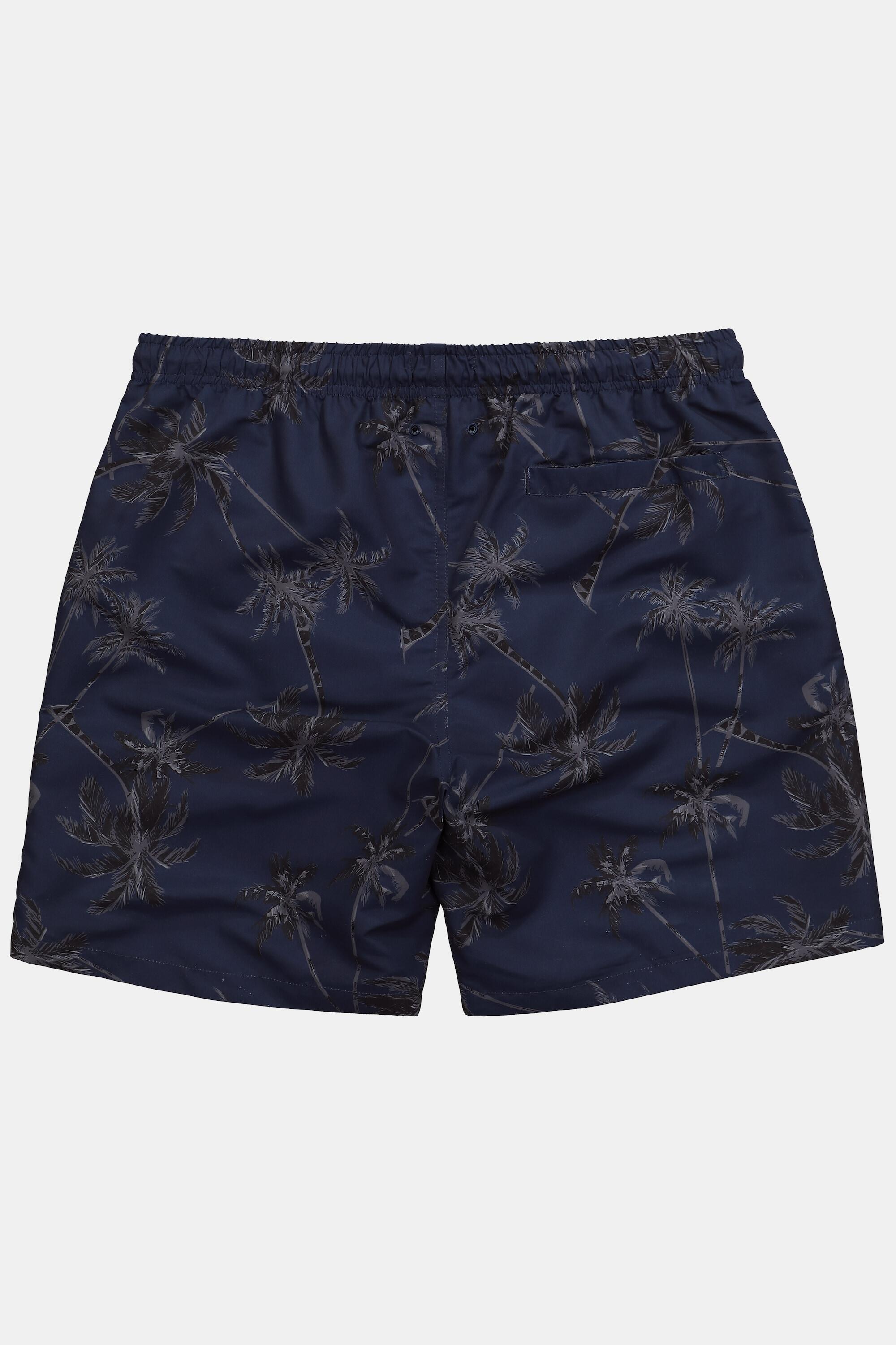 JAY-PI Plus-Size Swim Shorts with Comfort Tummy Cut and All-Over Print ...