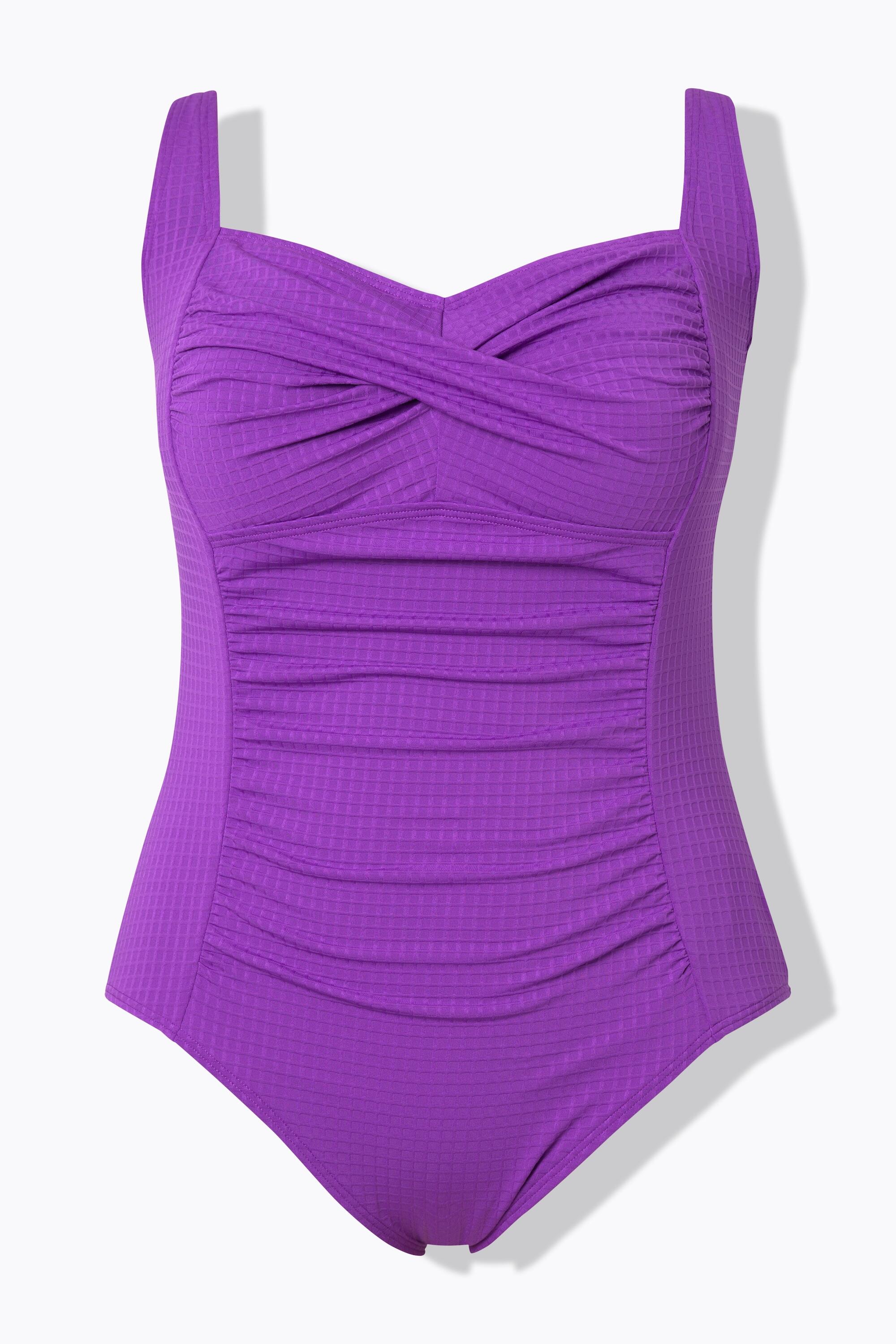 Women's Swimsuit Purple Draped, Soft Cups, Adjustable Straps ULLA ...