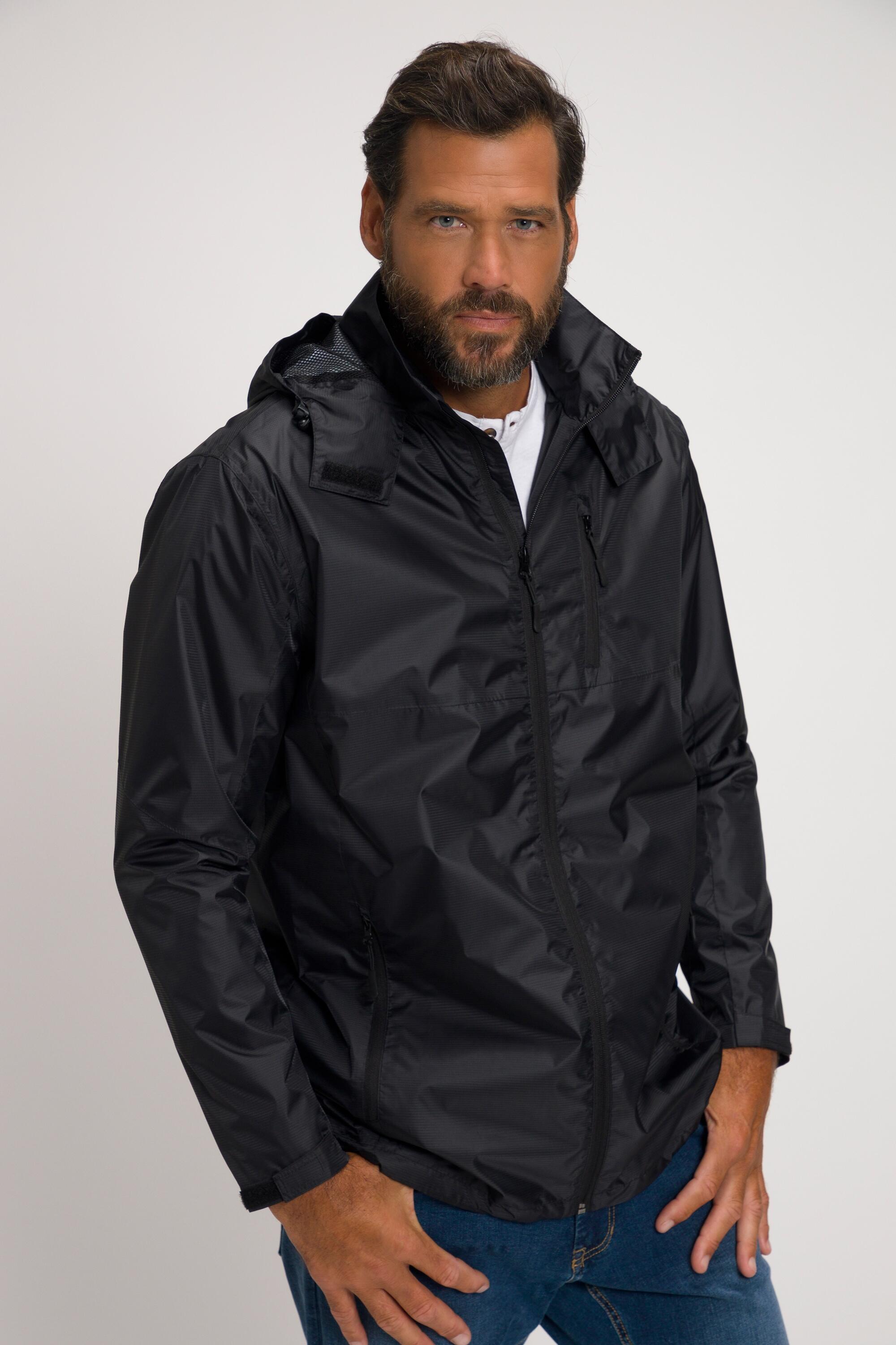 Men's Water-Repellent Jacket - 100% Polyester, Integrated Hood ...