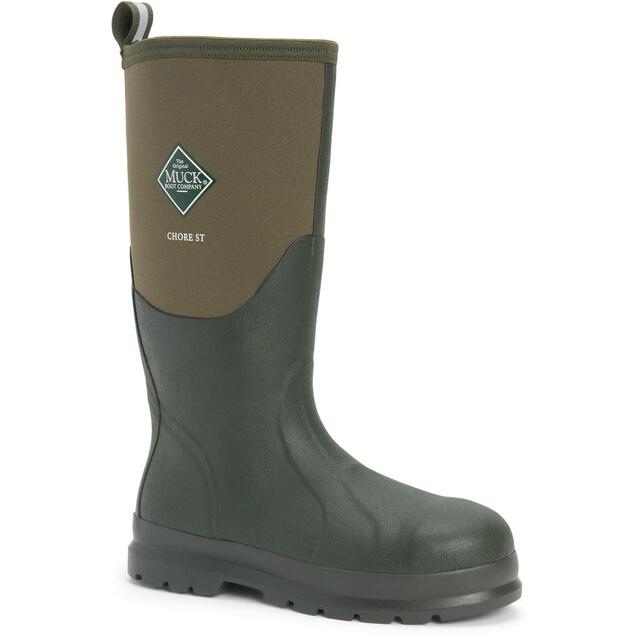 Muck Boots Chore Classic Hi Steel Cap Neoprene Moss Standard Wellington ...