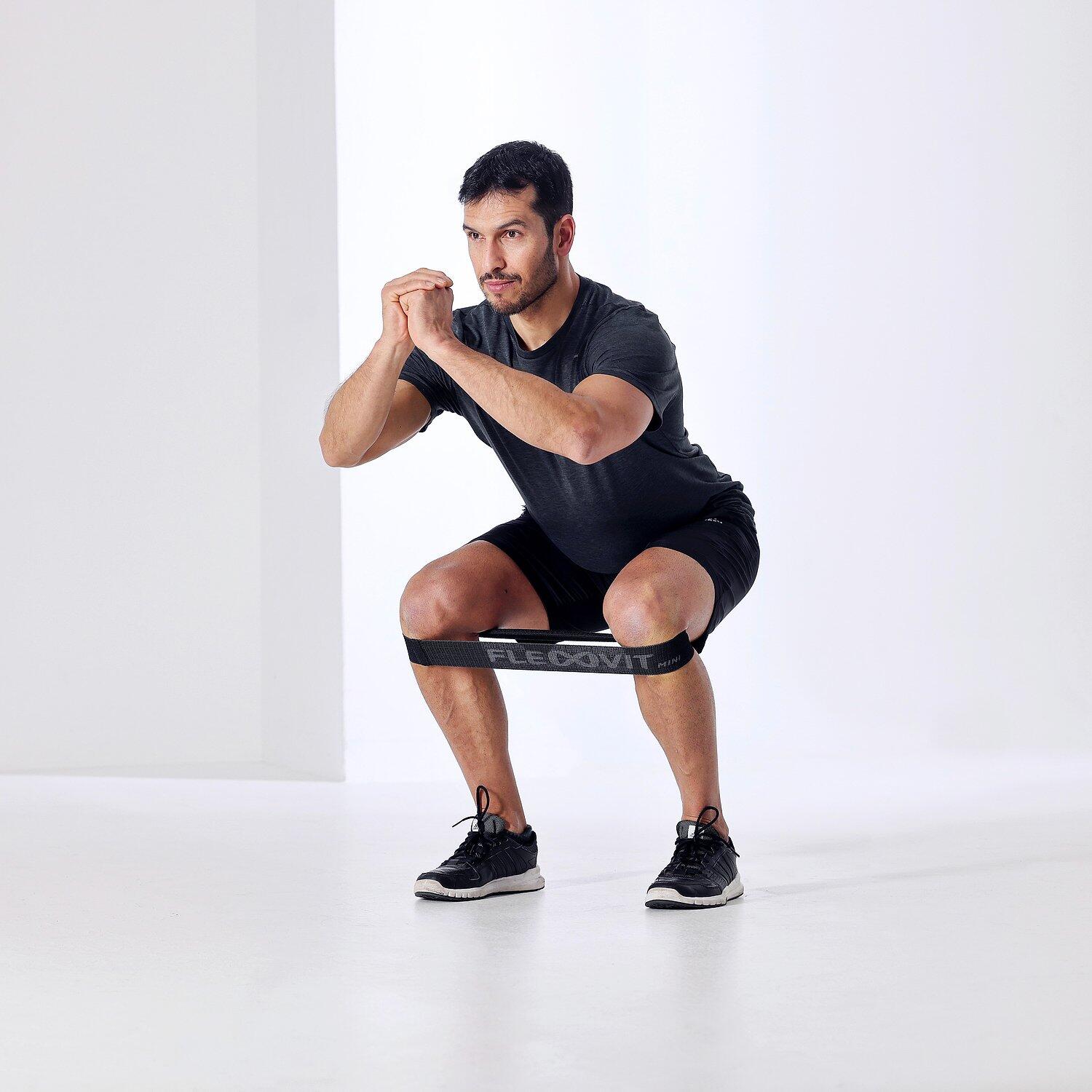 Loop-Band Mini Schwarz Elite/ultra stark Fitness / Krafttraining Unisex ...
