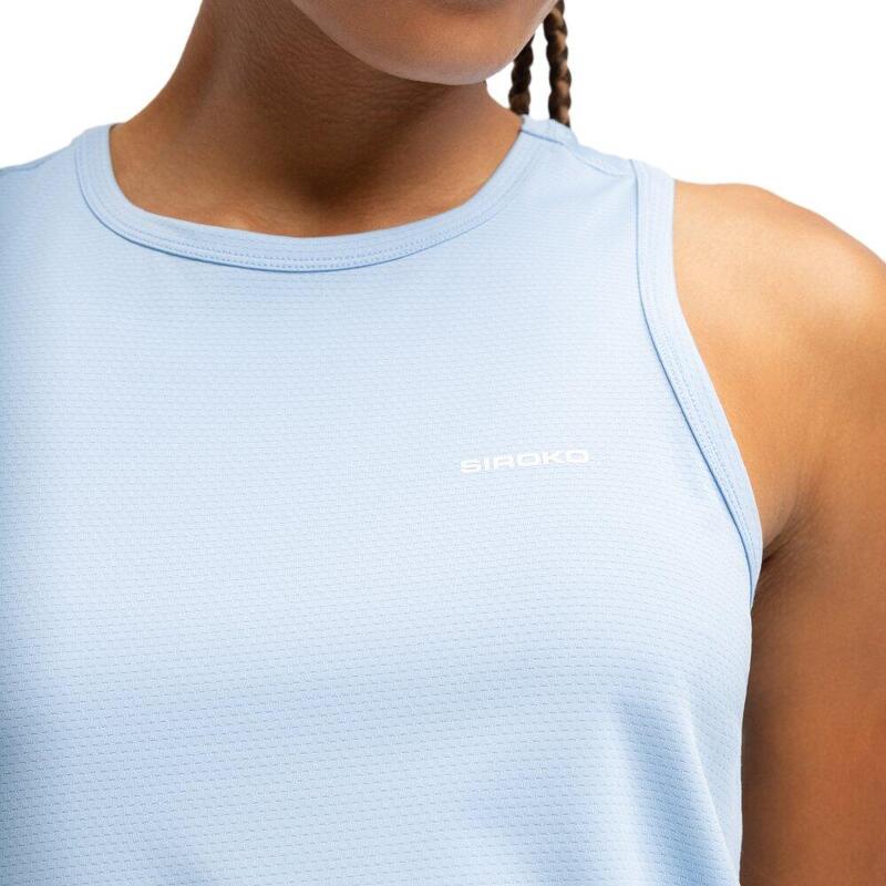 Débardeur de tennis femme Match Light Blue Bleu SIROKO | Decathlon
