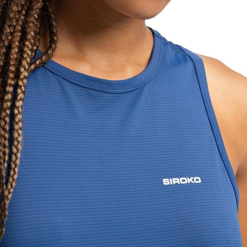 Débardeur de tennis femme Match Blue Bleu SIROKO | Decathlon