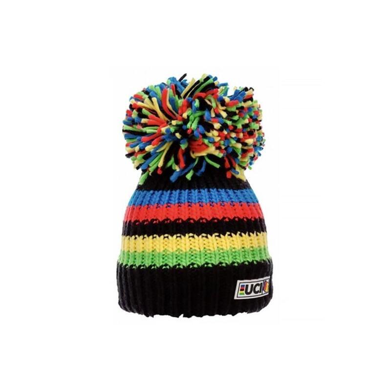 Bonnet Big Bobble Hats UCI Blue Rainbow Stripes BIG BOBBLE HATS | Decathlon