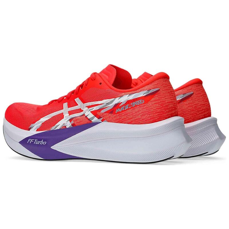 Chaussures de course Asics modèle Magic Speed FF Turbo Flash Red Whit ...