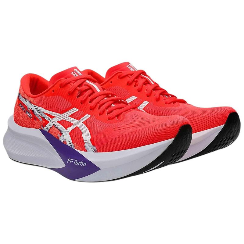 Chaussures de course Asics modèle Magic Speed FF Turbo Flash Red Whit ...