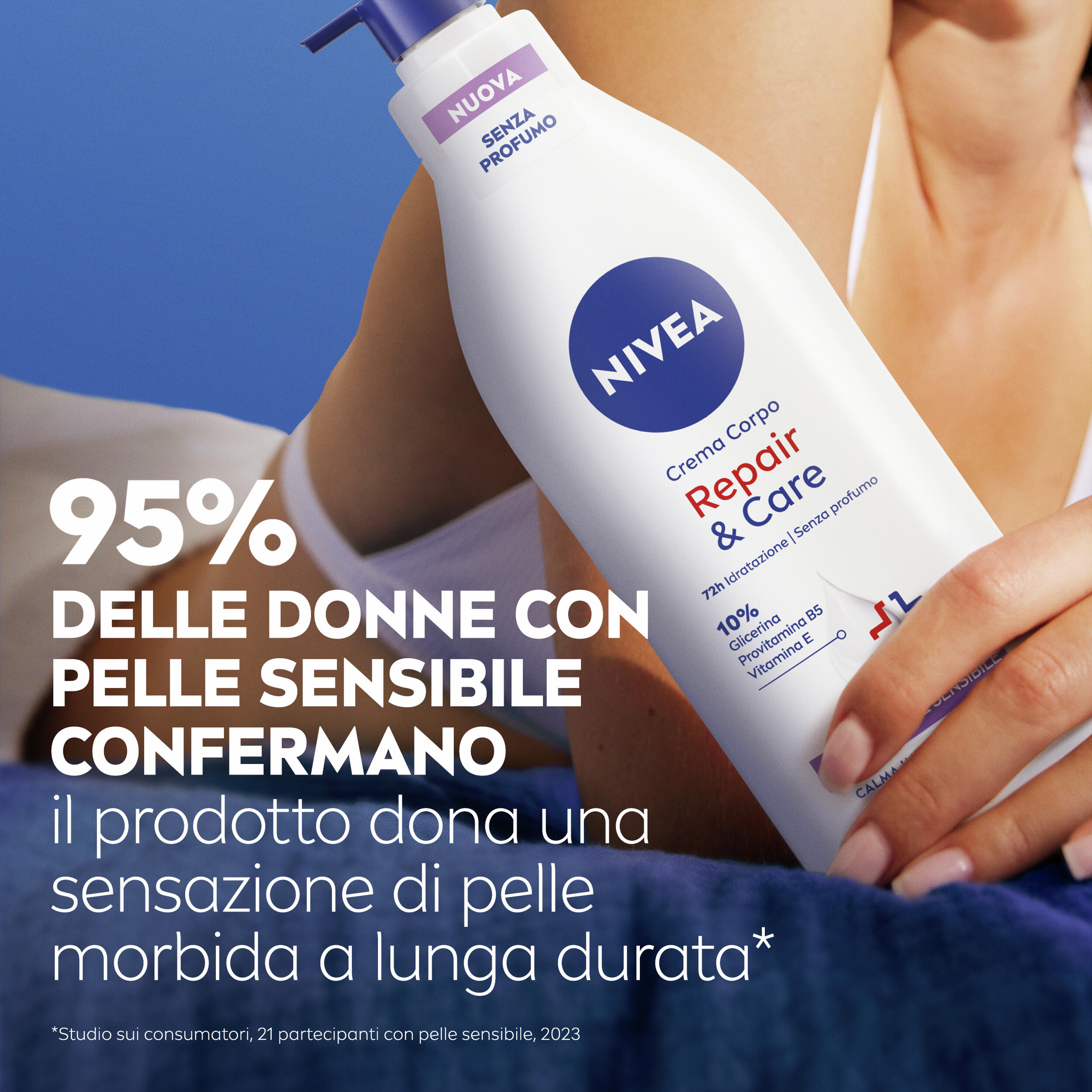 NIVEA Crema Corpo Repair & Care 400 ml senza profumo. | Decathlon