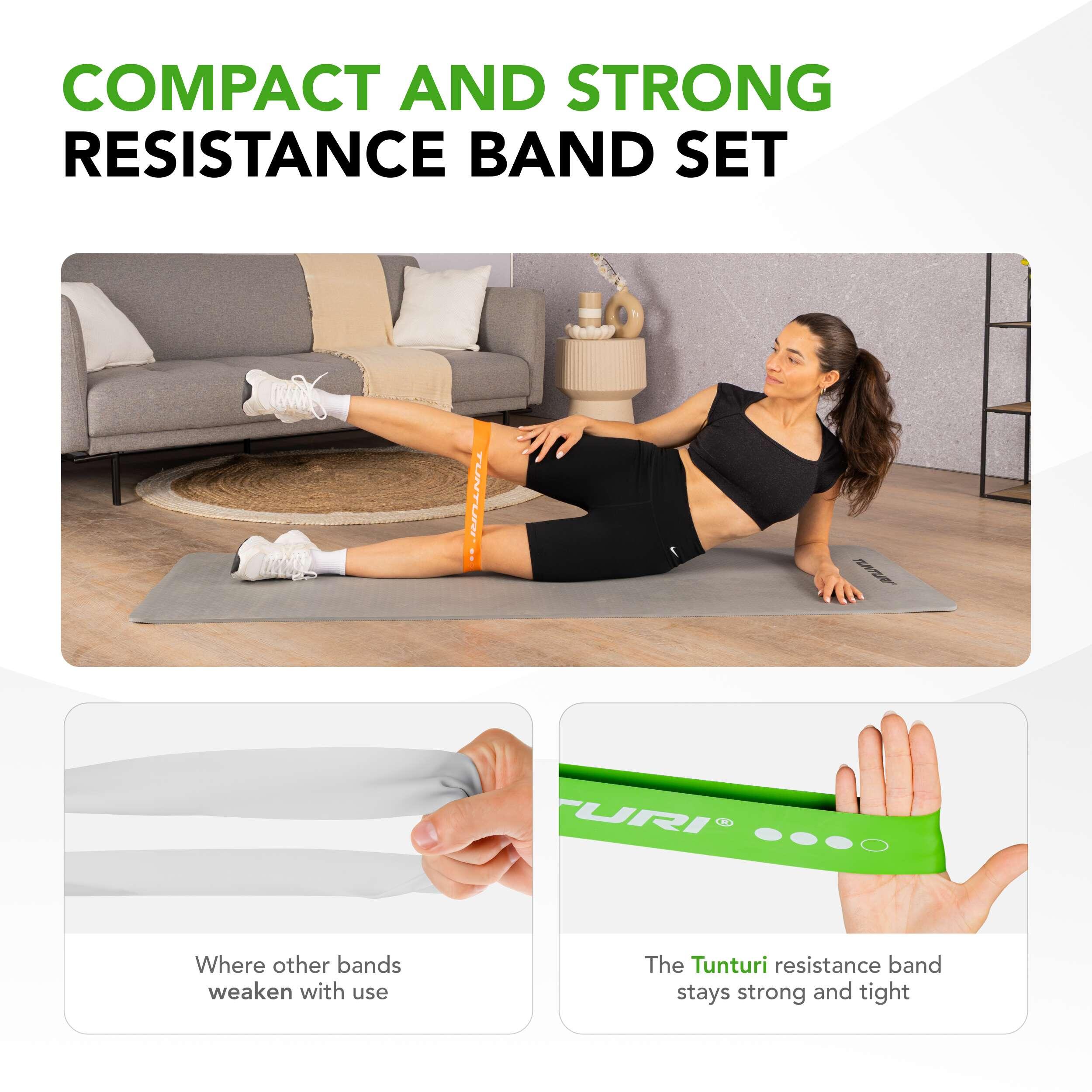 Set of 4 Resistance Bands – Mini Power Band – Exercise Strap – Fitness ...