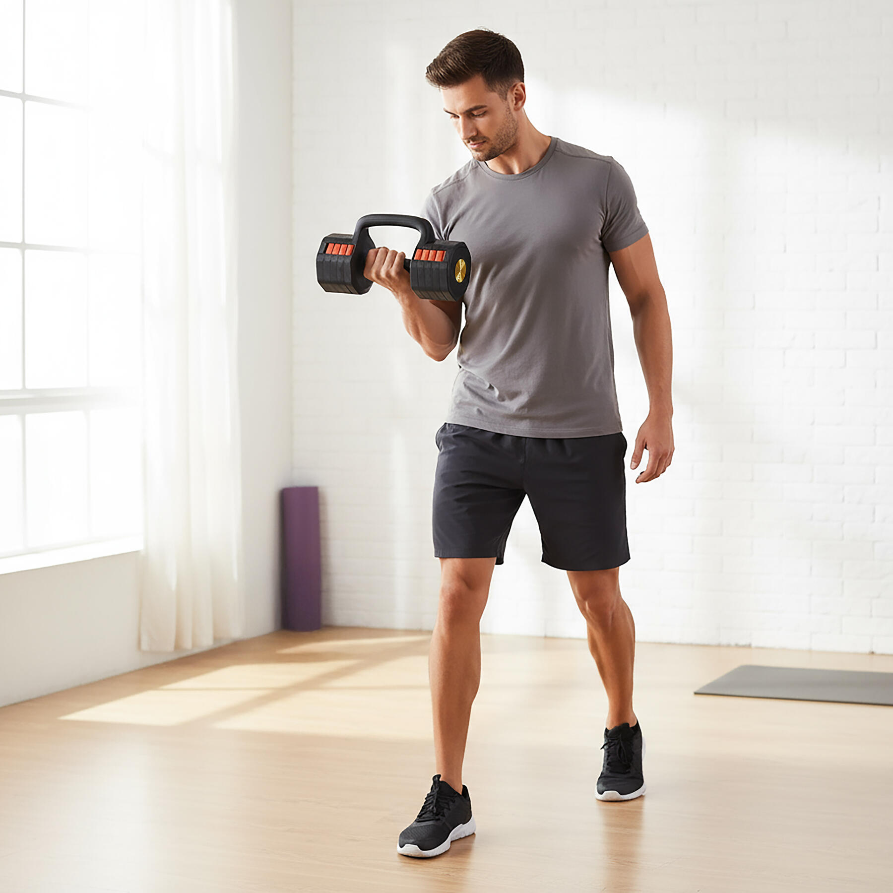 Verstelbare halter met push-up- en kettlebell-steun HL05 3-in-1 HMS ...