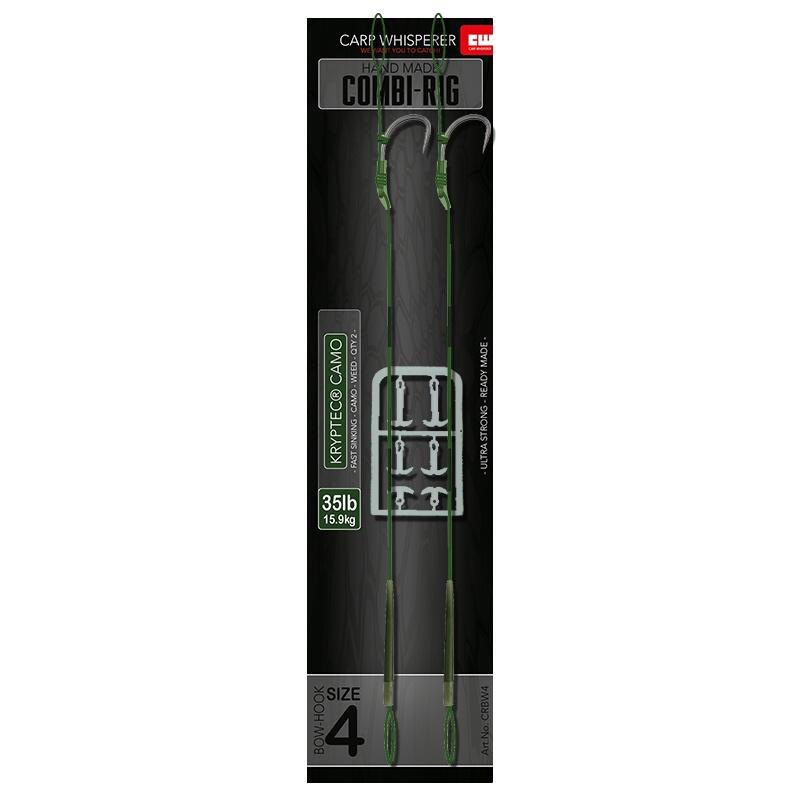 Carp Whisperer - Combi rig - Haak maat: 4 - 2 stuks - Weed | Decathlon
