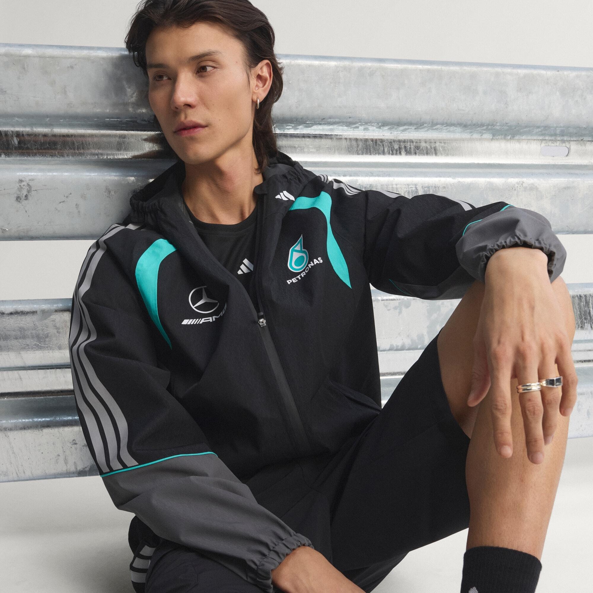 MERCEDES - AMG PETRONAS FORMULA 1 TEAM MECHANICS RAIN JACKET ADIDAS ...