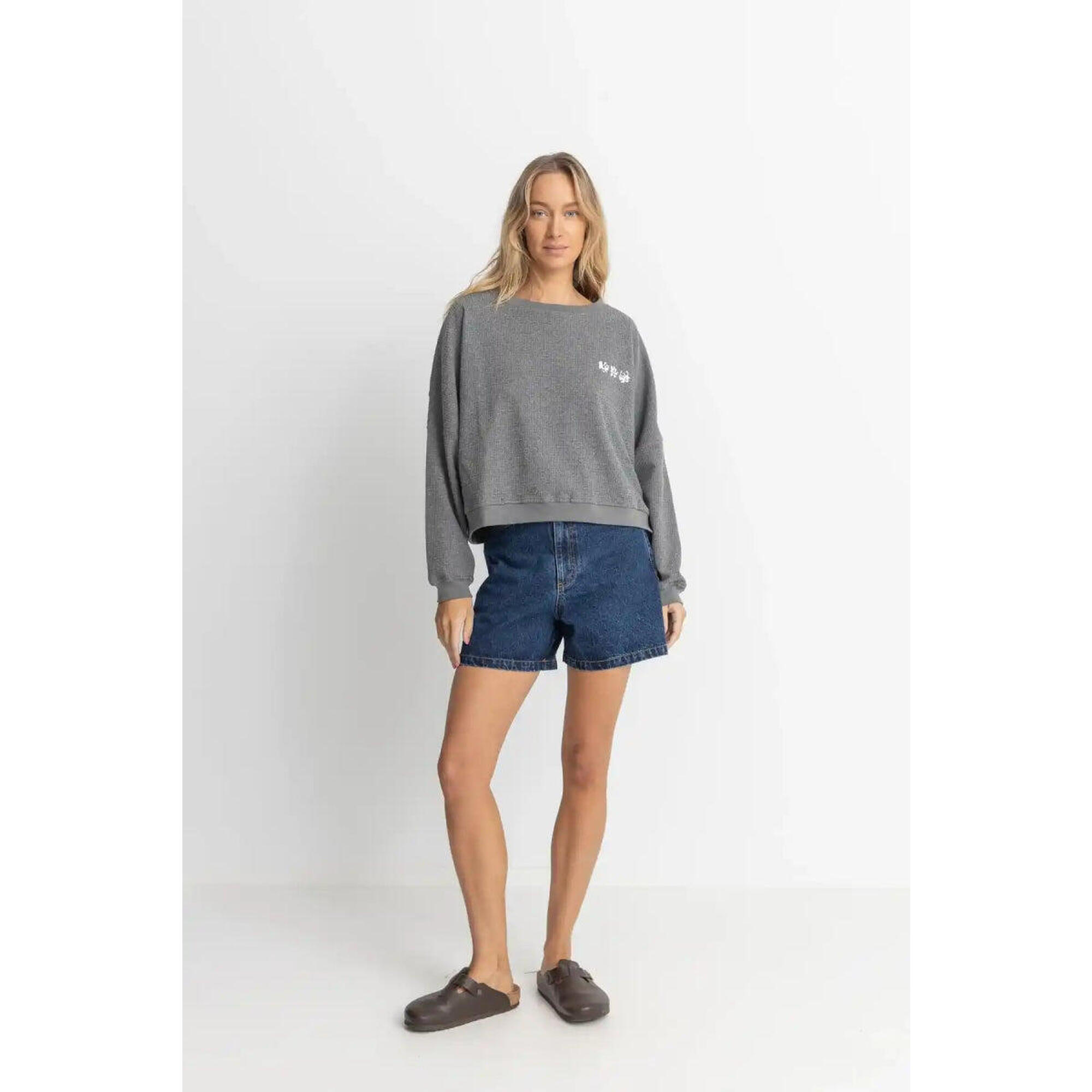 Stinson Beach Slouch Waffle - Sweat Femme RHYTHM | Decathlon