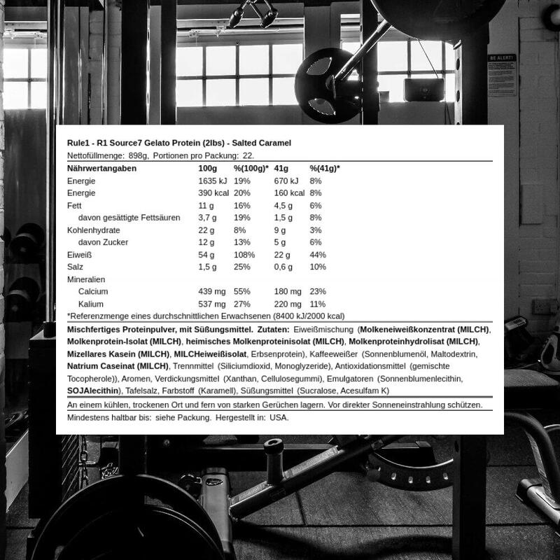 Rule1 R1 Source7 Gelato Protein (5lbs) Vanilla Ice Cream - Protéines ...
