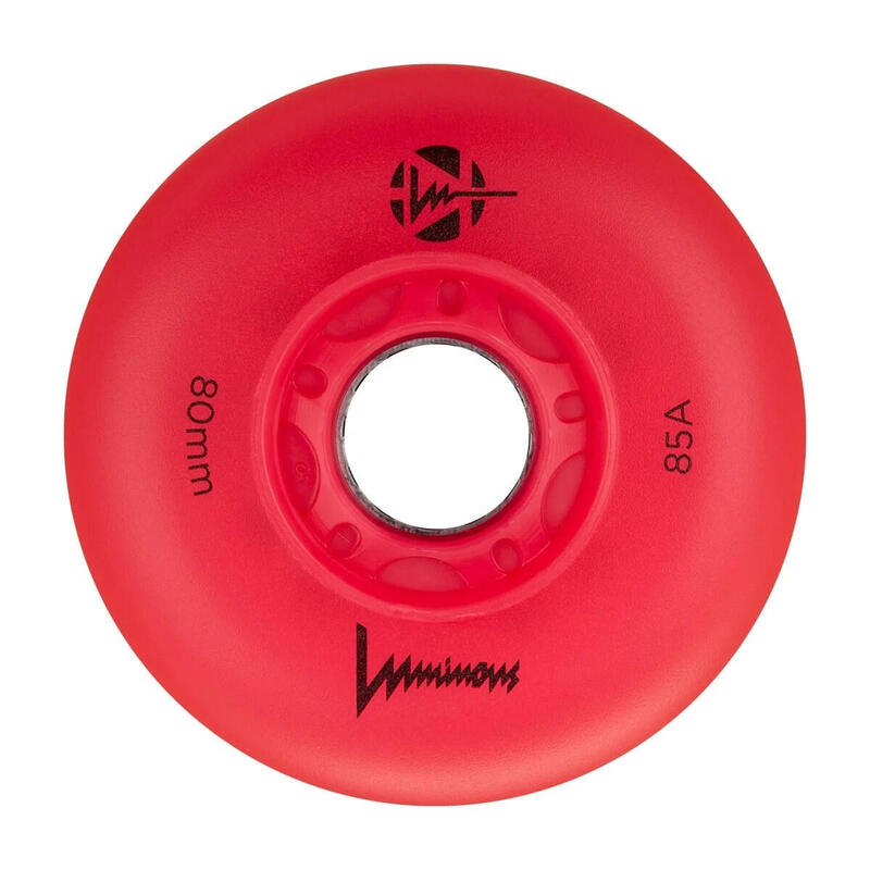 LUMINOUS Roue Inline 85A Rouge Rouge [x4] LUMINOUS | Decathlon