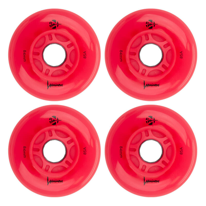 LUMINOUS Roue Inline 85A Rouge Rouge [x4] LUMINOUS | Decathlon