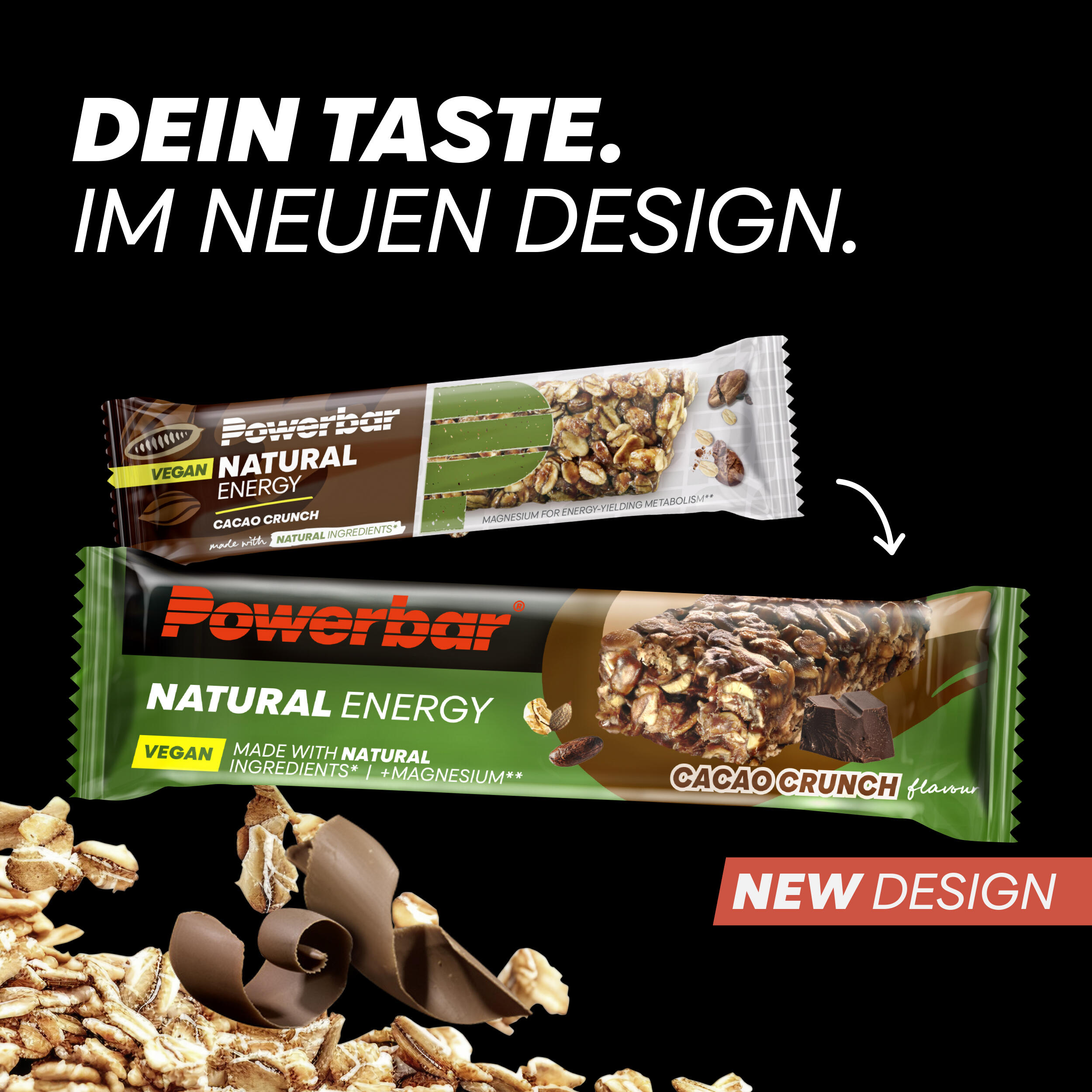PowerBar Energy Protein Bar 45 g, Vegan, Oats & Magnesium POWERBAR ...