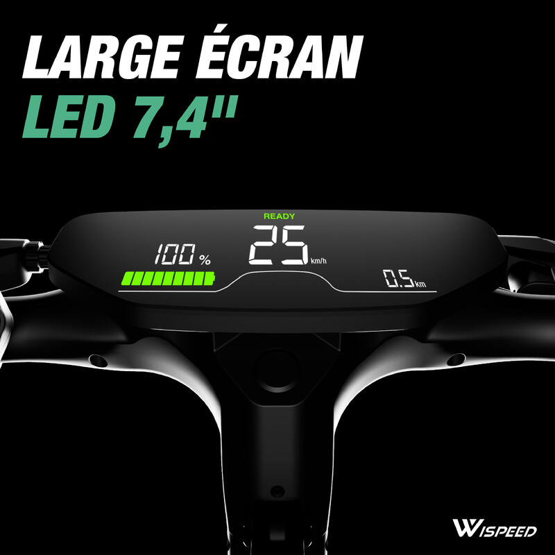 Unisexe Trottinette électrique Tout-chemin 60 km 10" SUVPILOT 150 R ...