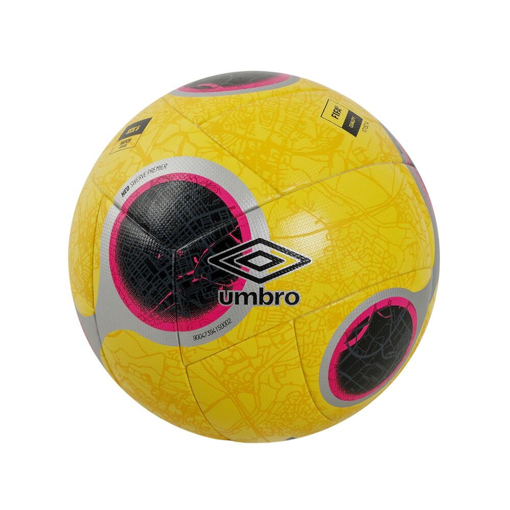 Neo Swerve Premier Fq Football (Yellow/White/Silver/Pink) | Decathlon