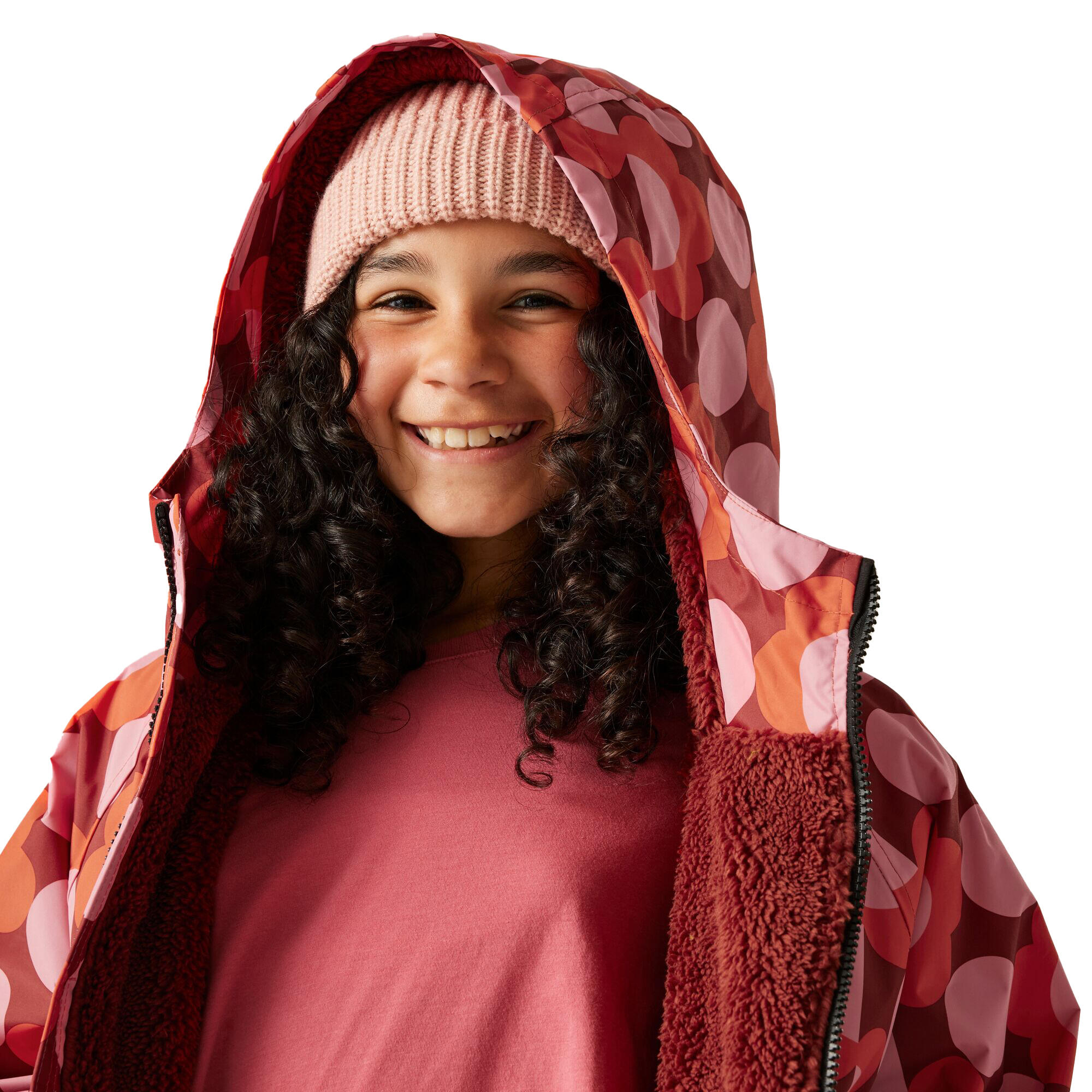 Childrens/Kids Orla Kiely Spotted Changing Robe (Red/Burnt Henna ...