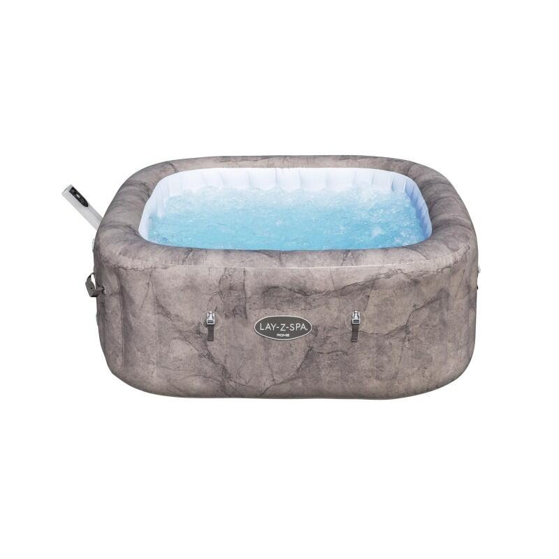 Bestway Spa gonflable carré Rome Smart AirJet EnergySense 4 - 6 ...