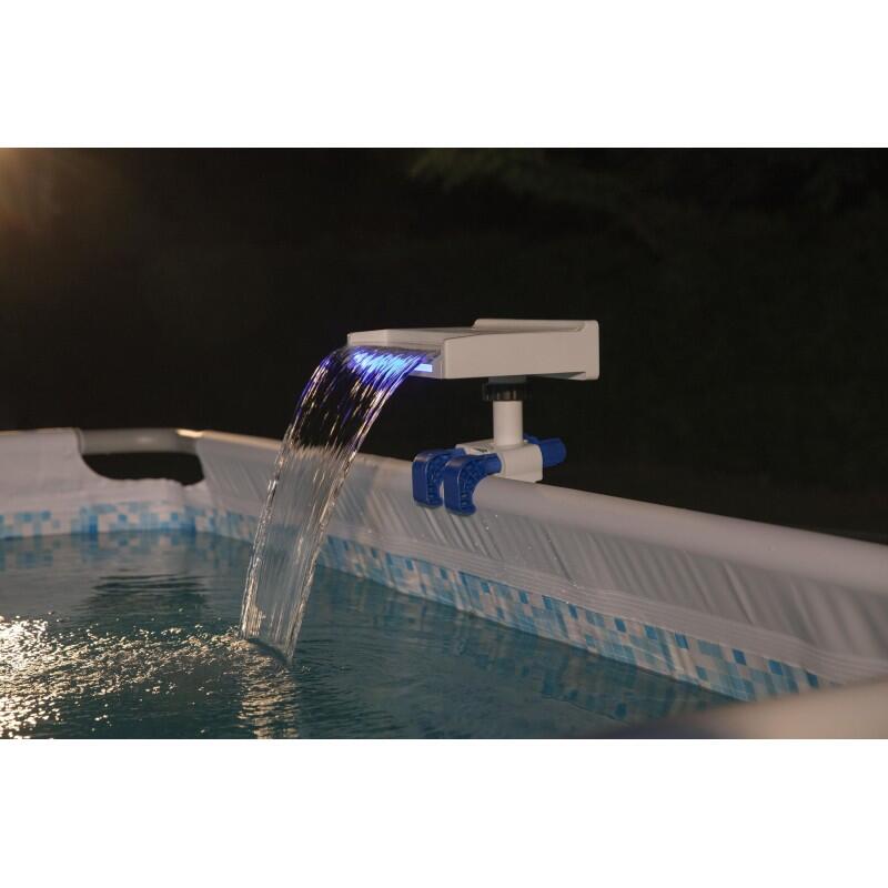 Bestway Cascade d'eau lumineuse LED pour piscine hors sol BESTWAY ...