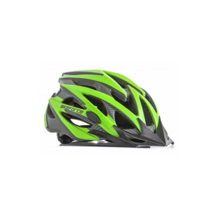 BIKEFORCE - Cască Bikeforce CHINOOK verde-carbon, M (55-58 cm). | Decathlon