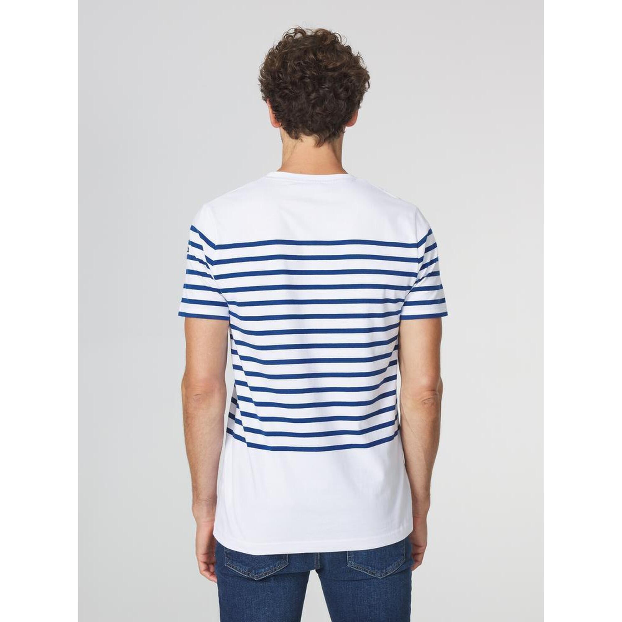 T-shirt homme GOVINTEE manches courtes Encre, rayé, 100% coton TBS ...