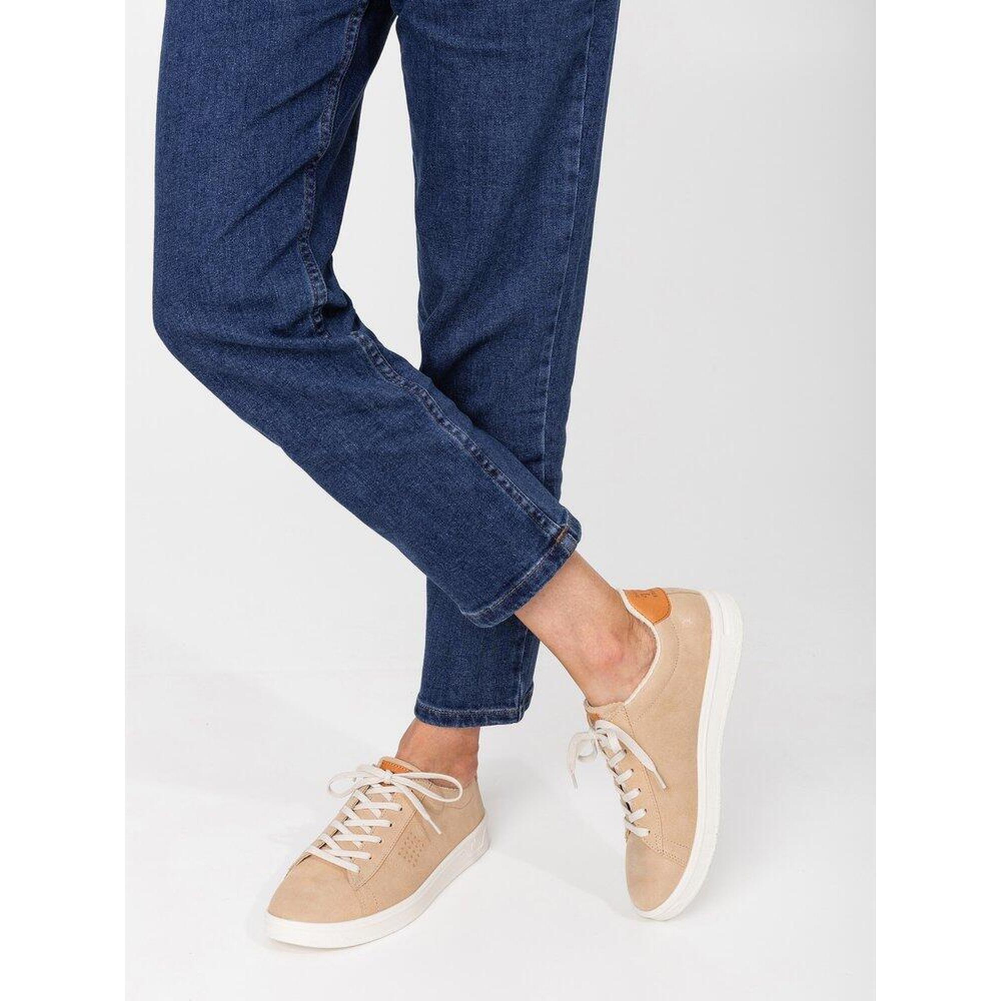 Baskets femme FELICIE en cuir Made in France - Rose Taupe TBS | Decathlon