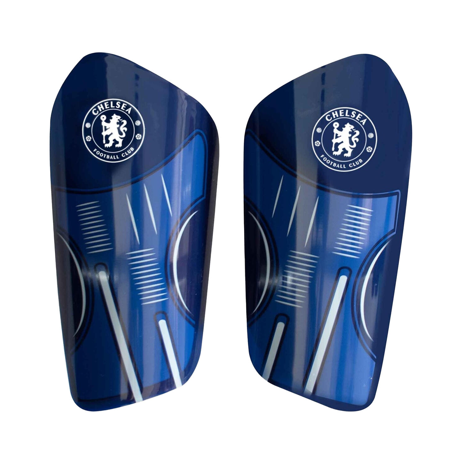 Childrens/Kids Team SlipIn Shin Guards (Blue/White) 10-11 Years | Decathlon
