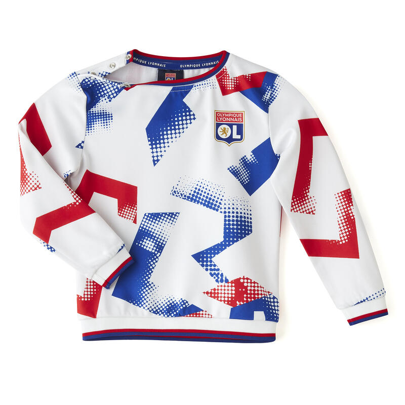 Ensemble Entraînement Fusion Blanc et Bleu Bébé OLYMPIQUE LYONNAIS ...