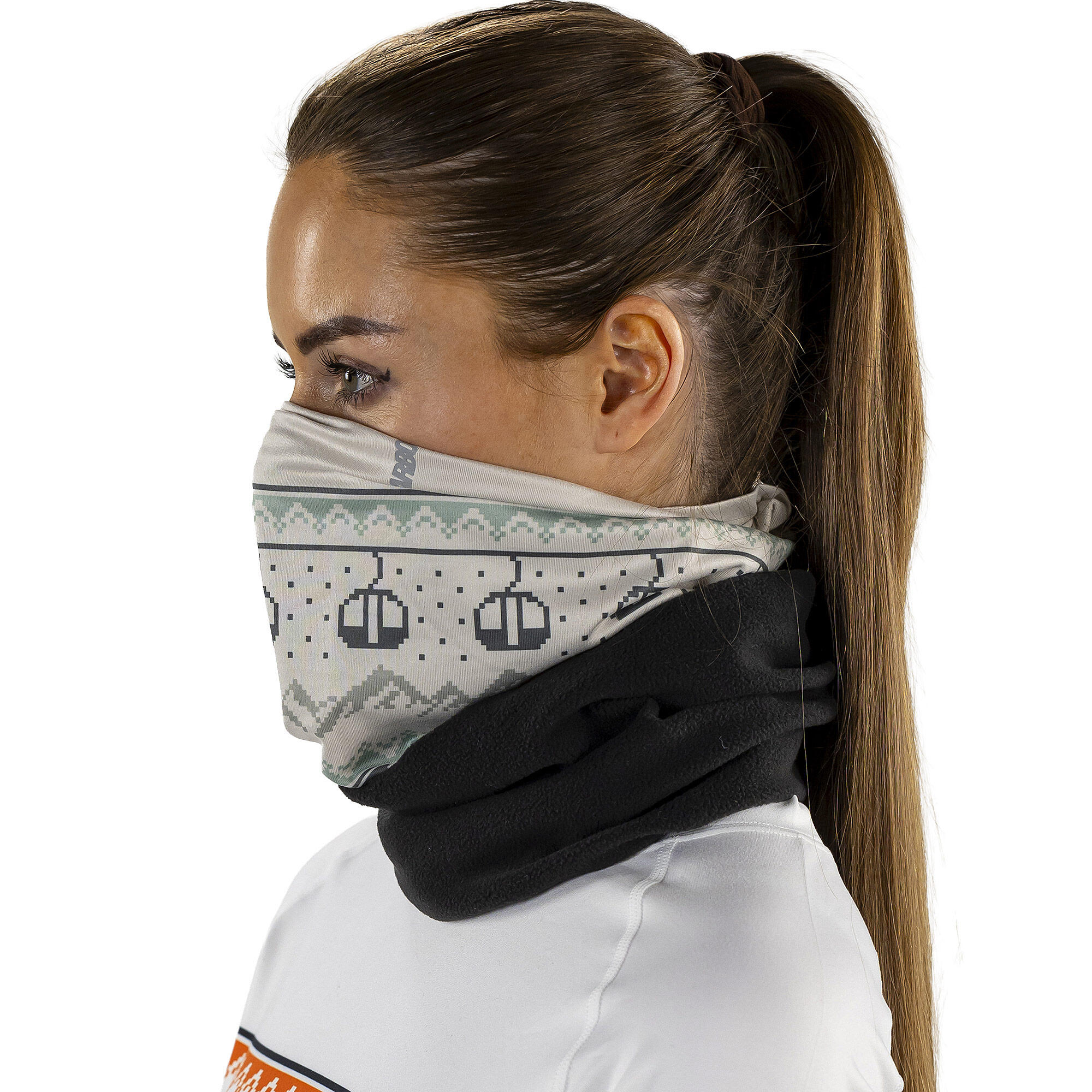 Polar Plus Neck Warmer Stone Fairasle | Decathlon