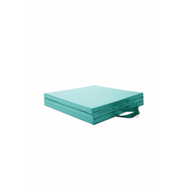 Yoga Mat Tri-Folding Fitness Pilates Non Slip 3 Panel Mat - Light Blue ...