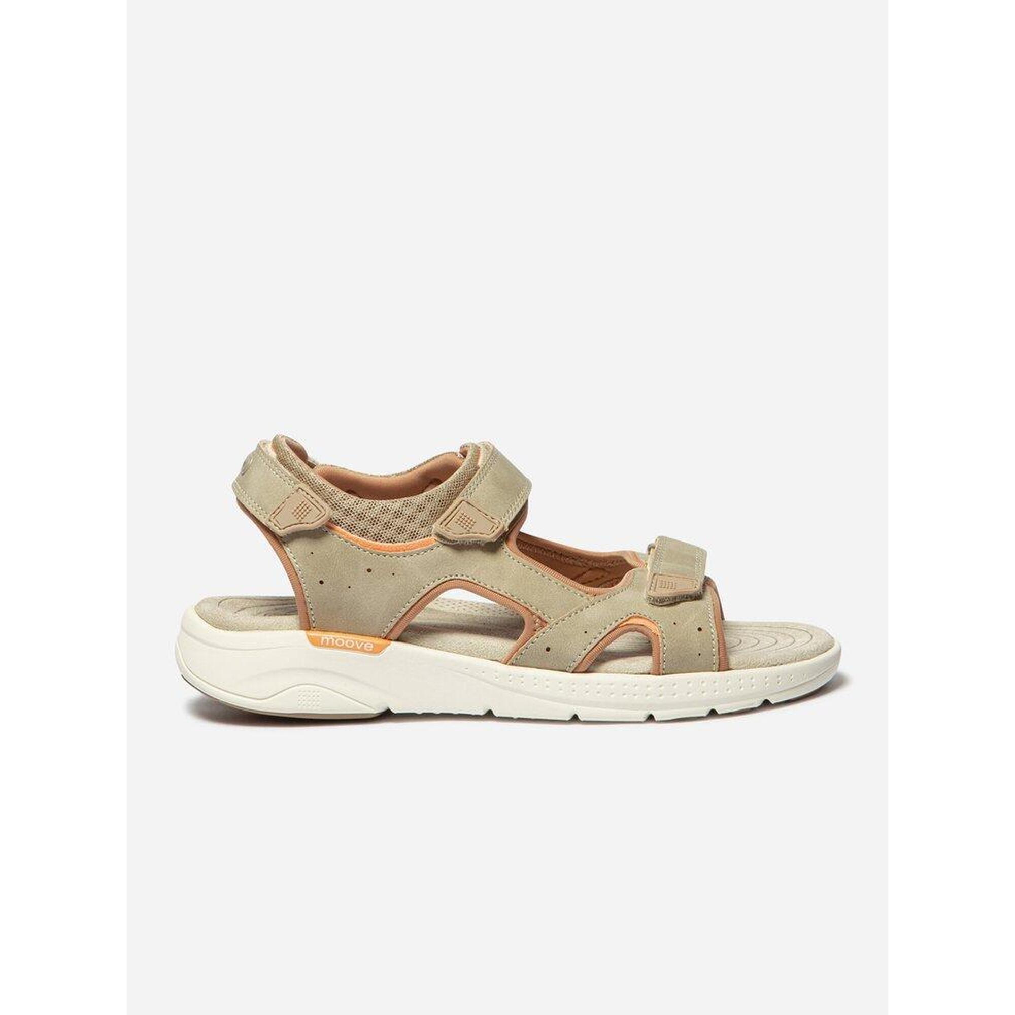 1973 EASYSUN Sandales plates femme Grege velcro talon 33 mm TBS | Decathlon