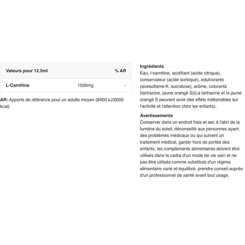L-Carnitine - L-Carnitine 3000 - Citron Pack de 20 BIOTECHUSA | Decathlon