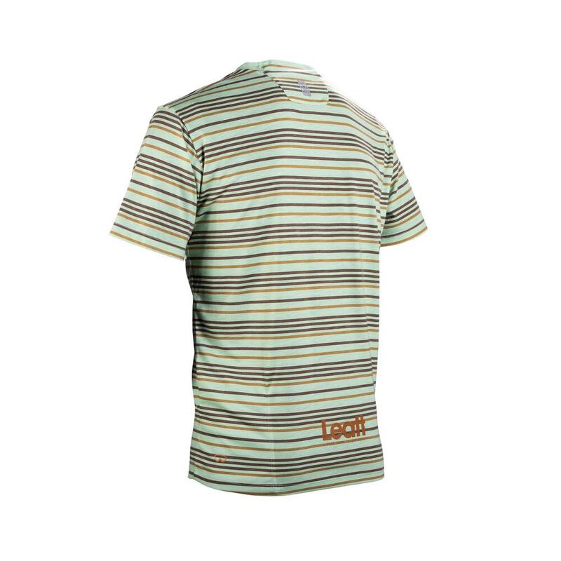 Maillot stretch MTB Gravity 1.0 en tissu Tencel Marron Homme LEATT ...